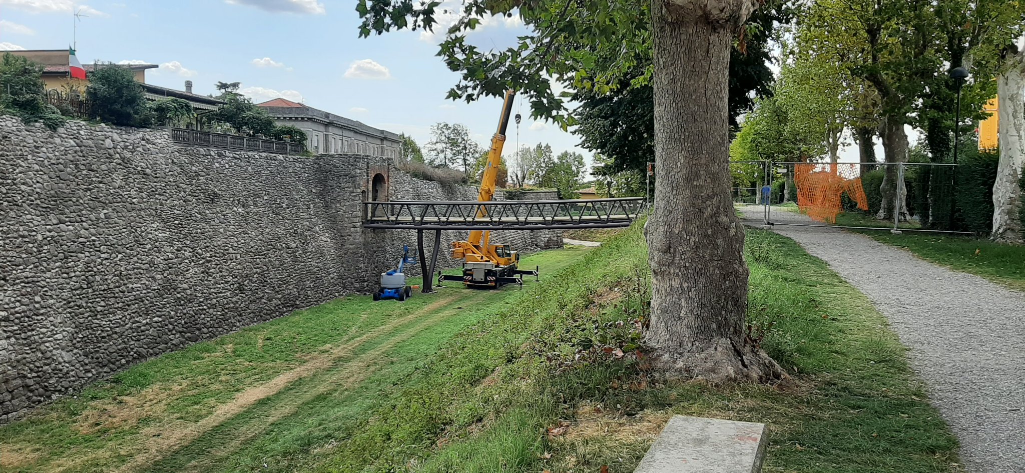 Rovato, ecco il nuovo ponte sugli spalti - Rovato.it