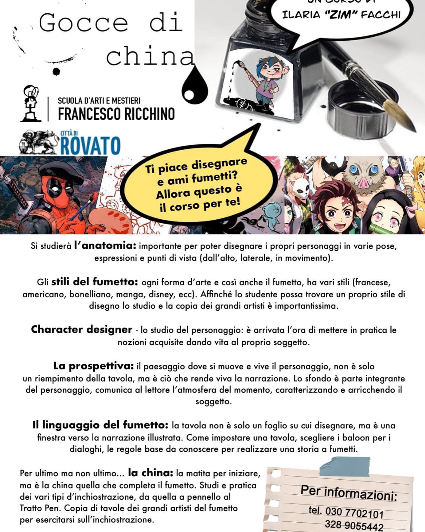 Corso di fumetto alla scuola Ricchino di Rovato: ecco tutti i dettagli ...